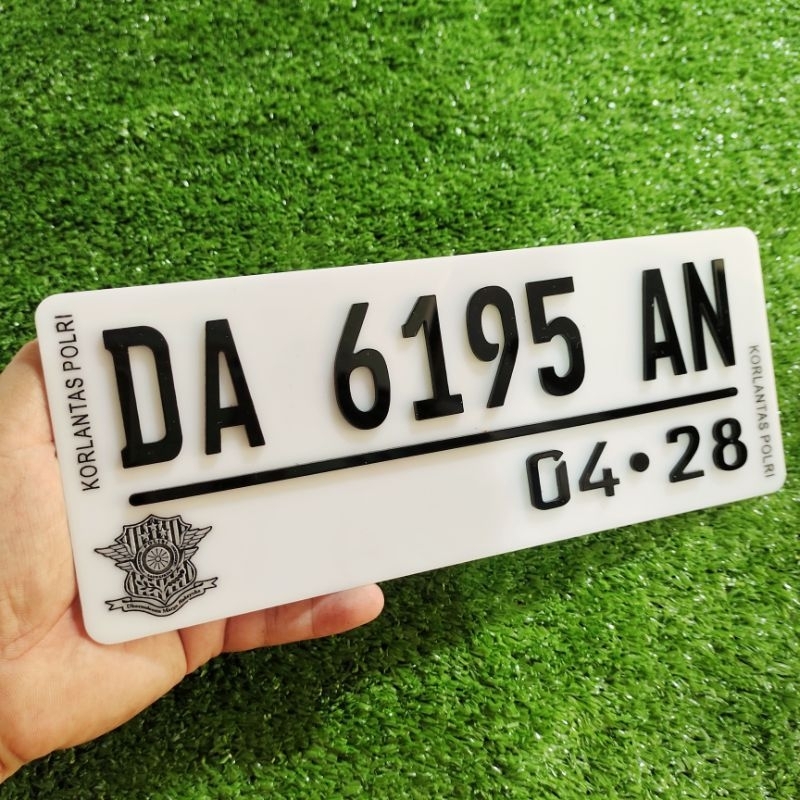 Jual plat motor 3D /plat motor timbul acrilik | Shopee Indonesia