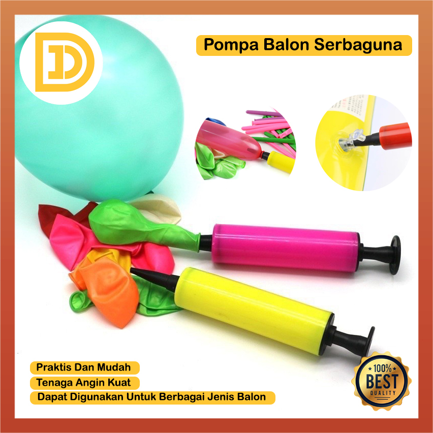 Jual Pompa Balon Tangan Manual Alat Pompa Tiup Angin Balloon Bola ...