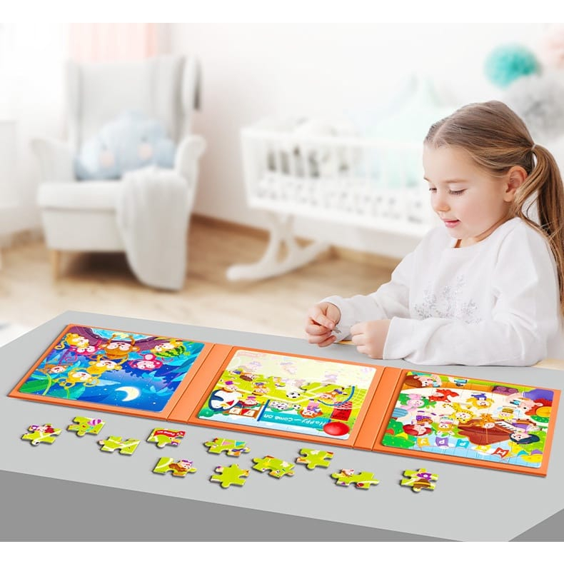 Jual WD Buku Puzzle Magnet 3 in 1 dengan 5 Step Variasi Leveled Puzzle ...