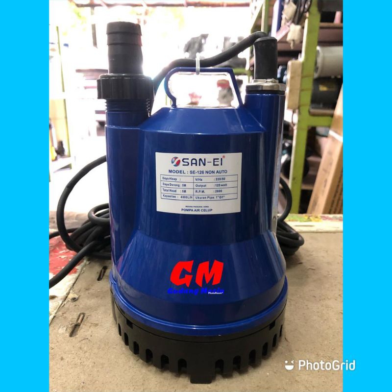 Jual Pompa celup sirkulasi kolam ikan 24 jam pompa rendam kolam ikan ...