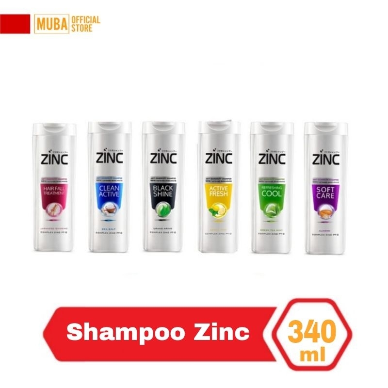Jual Sampo ZINC Shampoo Refreshing Cool 340 ml | Shopee Indonesia
