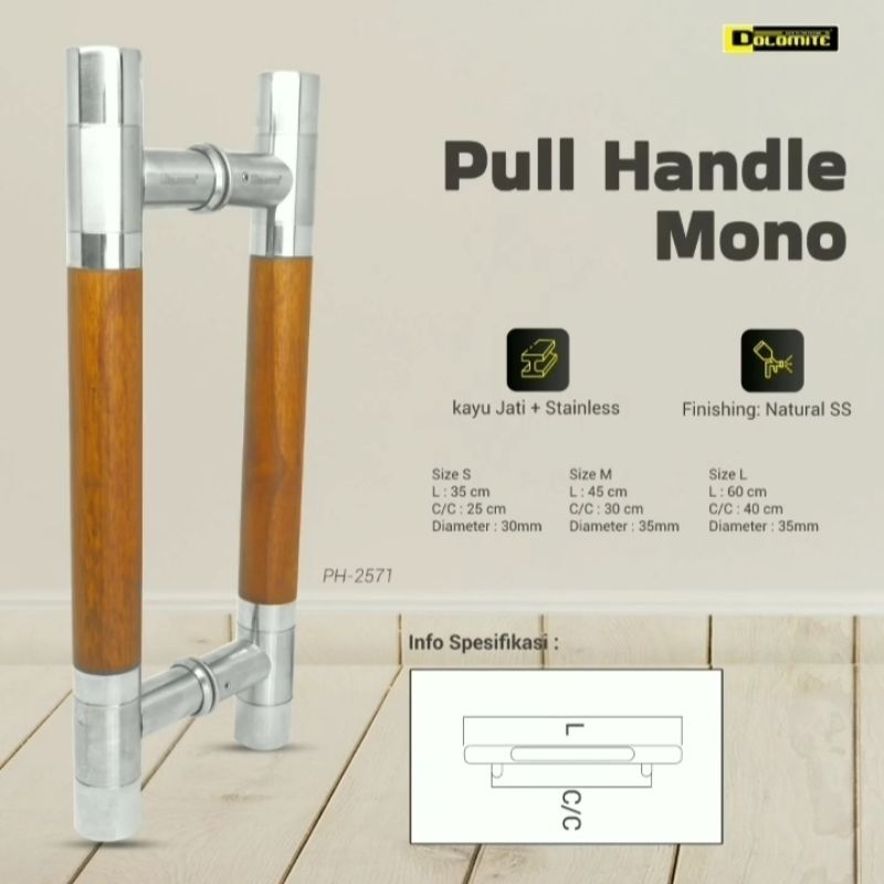 Jual pull handle kayu gagang kunci pintu rumah 35 cm/tarikan pintu kupu ...