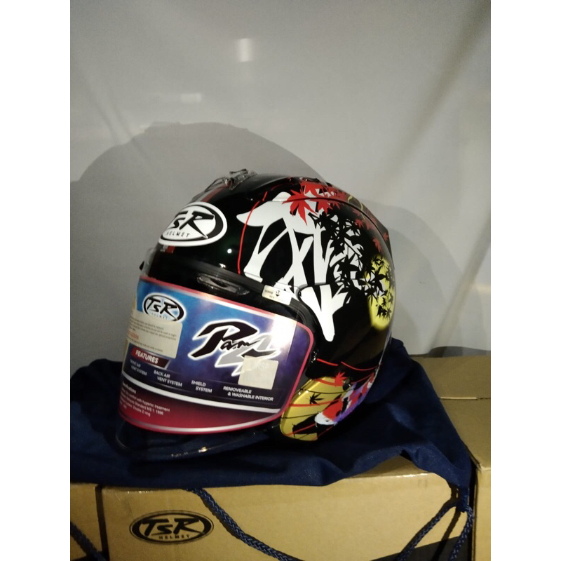 Jual Helm TSR RAM 4 Oriental V2 / Motif Helm Oriental V2 | Helmet Half ...