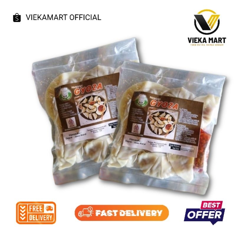 Jual Pangsit Gyoza Frozen Halal free Chili oil | Shopee Indonesia