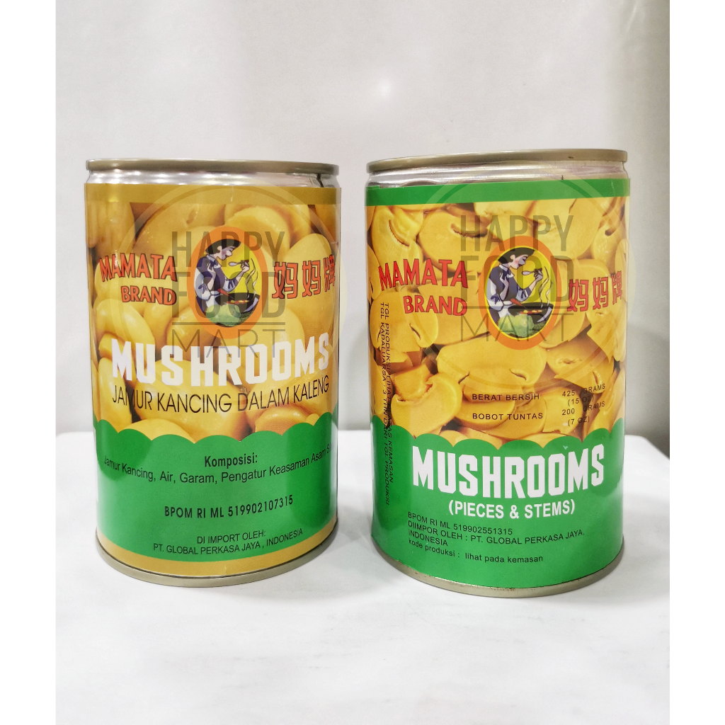 Jual [PROMO TERBATAS] MAMATA JAMUR 425G/JAMUR KANCING/JAMUR KALENG ...