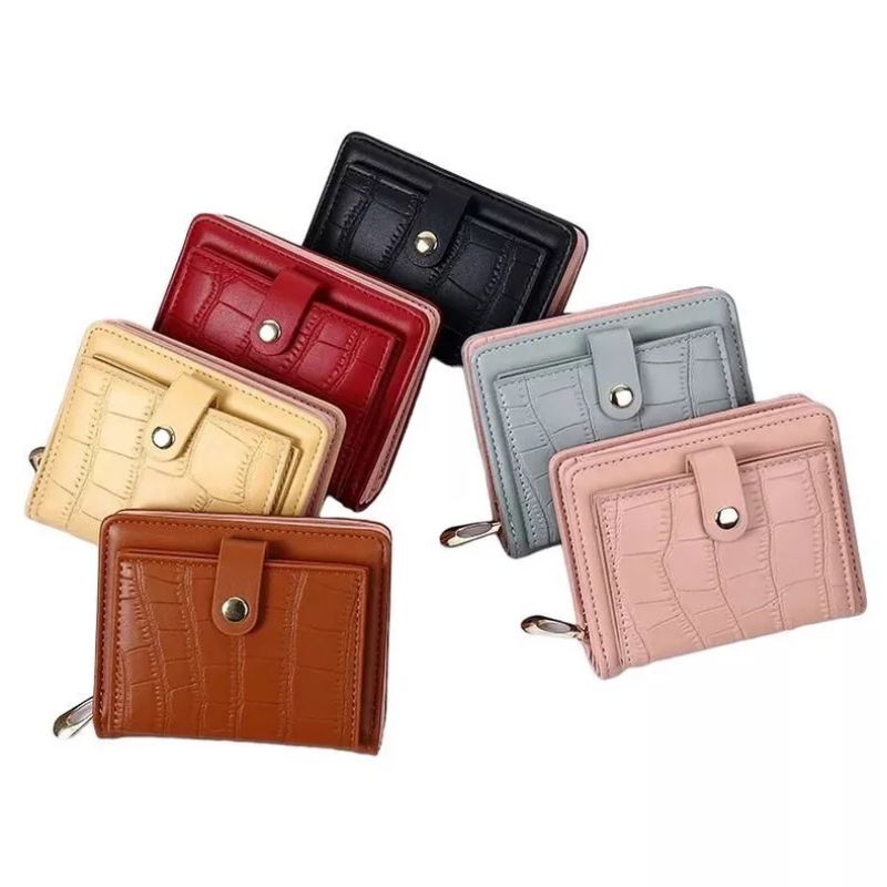 Jual Dompet Wanita Dompet Lipat Pendek Tebal Croco | Shopee Indonesia