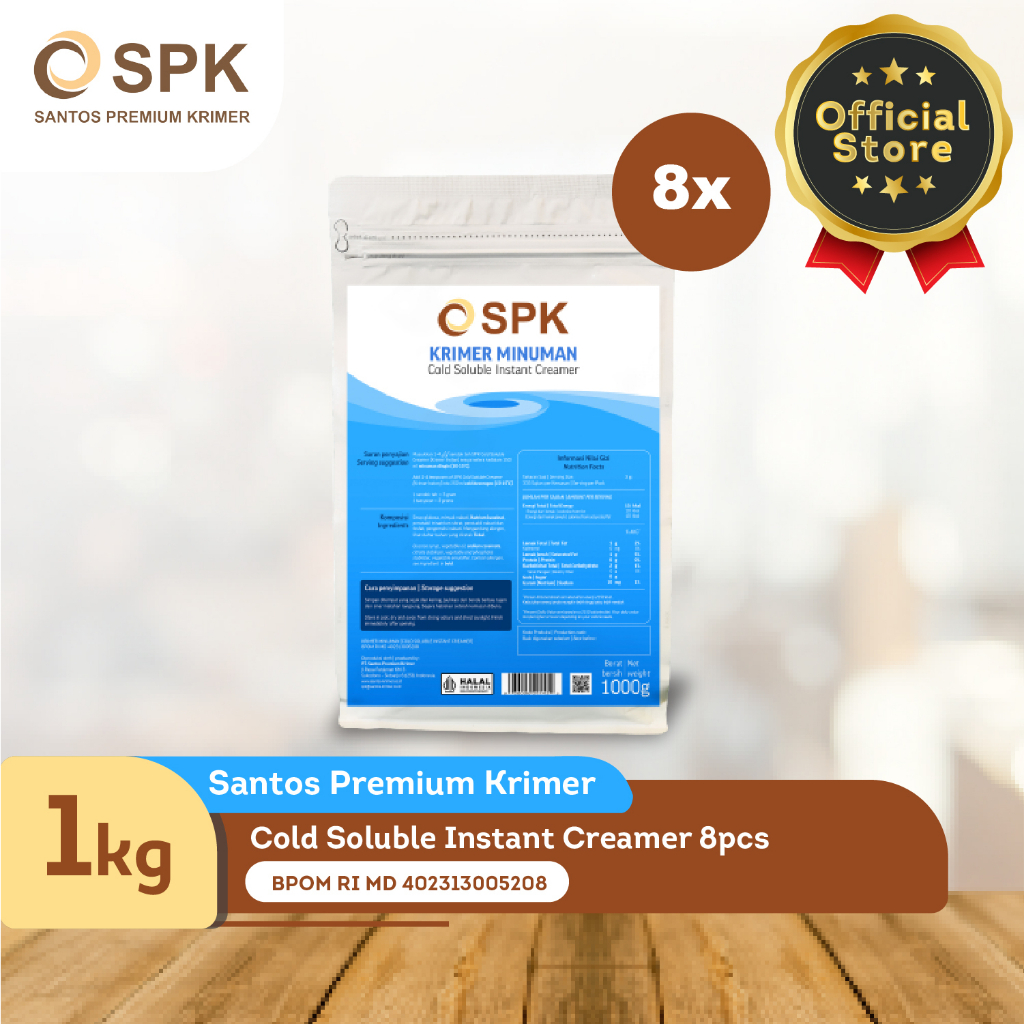 Jual Santos Premium Krimer - Cold Soluble Instant Creamer 1 kg x8 ...