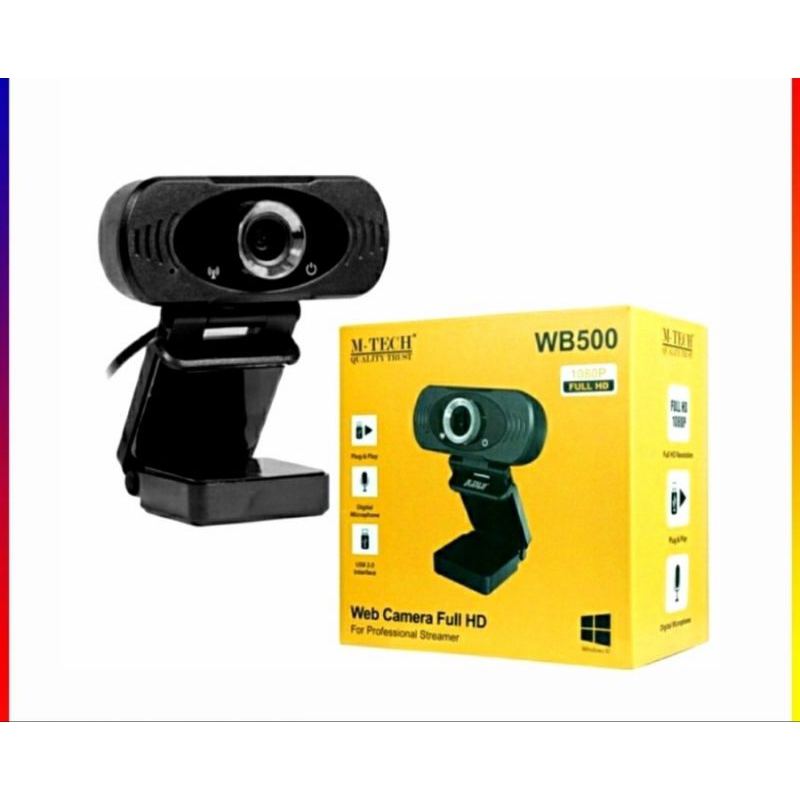 Jual MTECH QUALITY TRUST WEBCAM WEB CAMERA FULL HD WB500 1080P FOR ...