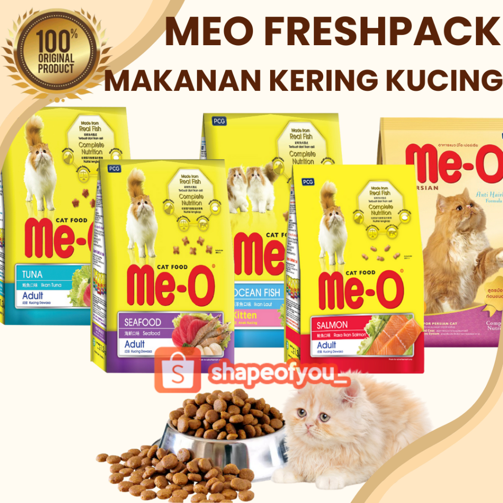 Jual Meo Freshpack Kitten Adult Persian 1.1kg Makanan Kucing Kering Me ...