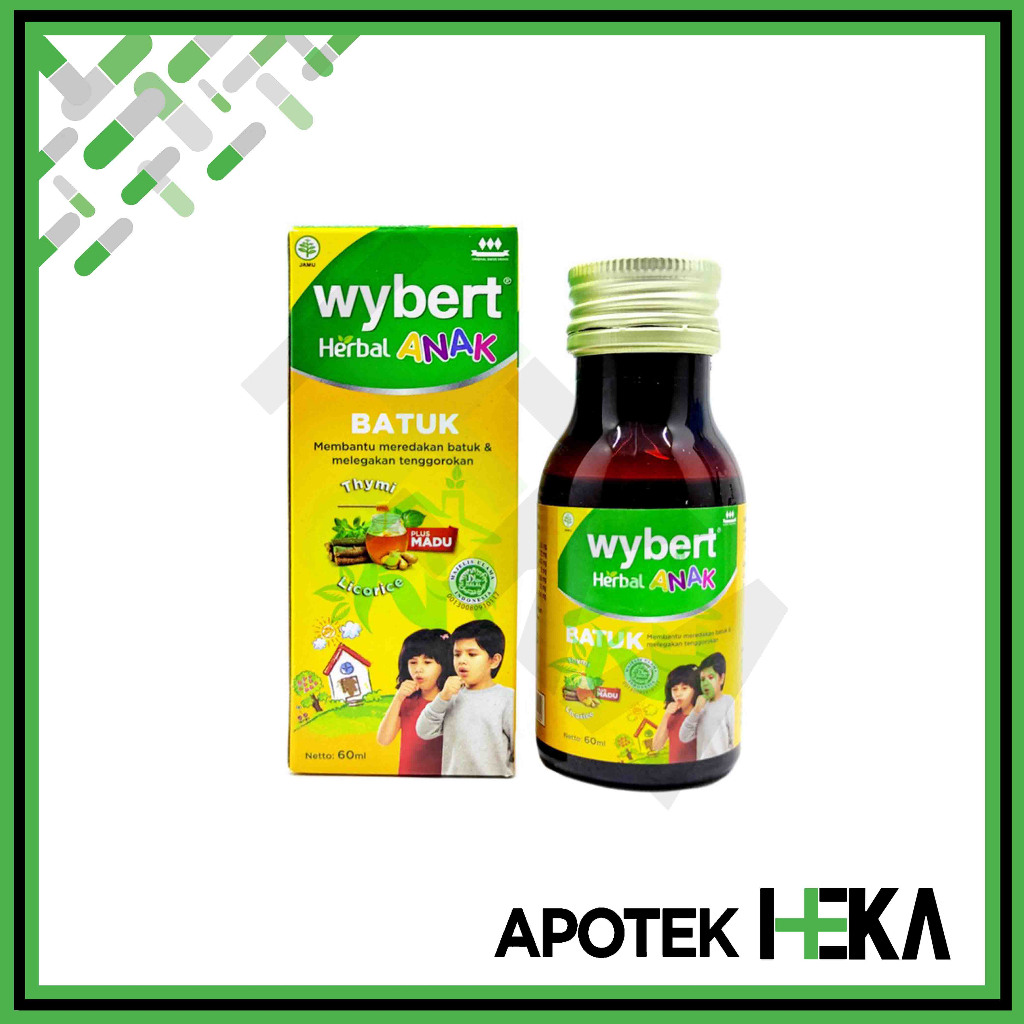 Jual Wybert Herbal Anak Botol 60 ml - Meredakan Batuk Melegakan ...