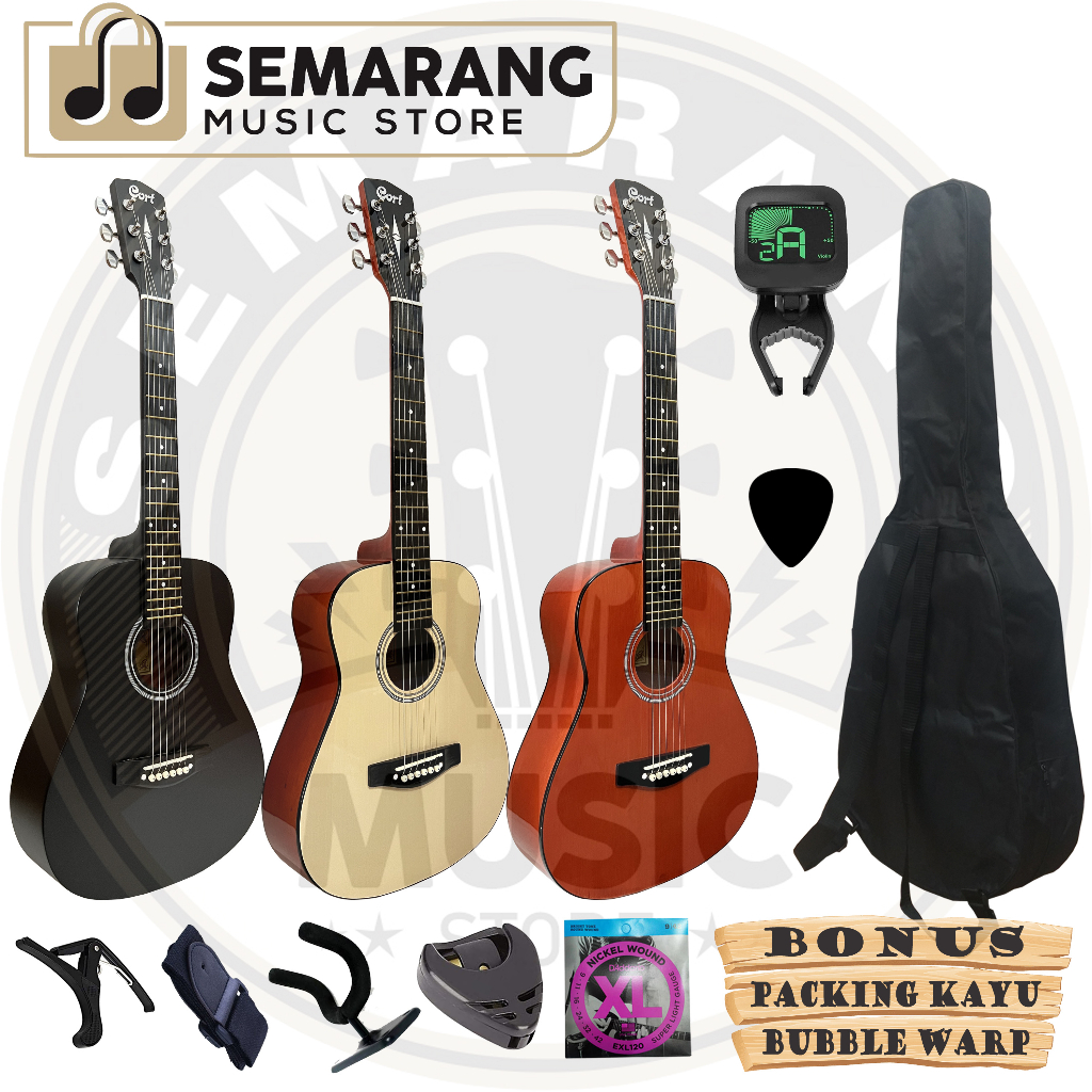 Jual Gitar Akustik ¾ Cort Custom Tanam Besi Gitar 3/4 Cort Custom ...