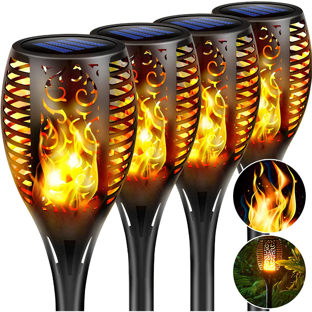 Jual Lampu Obor Tenaga Surya Lampu Api Taman Tancap 33 LED/51 LED/96 ...