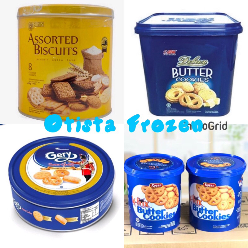 Jual NISSIN BISCUITS / DELUX BUTTER COOKIES / GERRY ROLL / XOLUMBIA ...