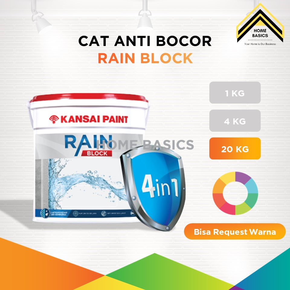 Jual Cat Tembok Anti Bocor Rain Block Kansai Paint 20 kg / Cat ...