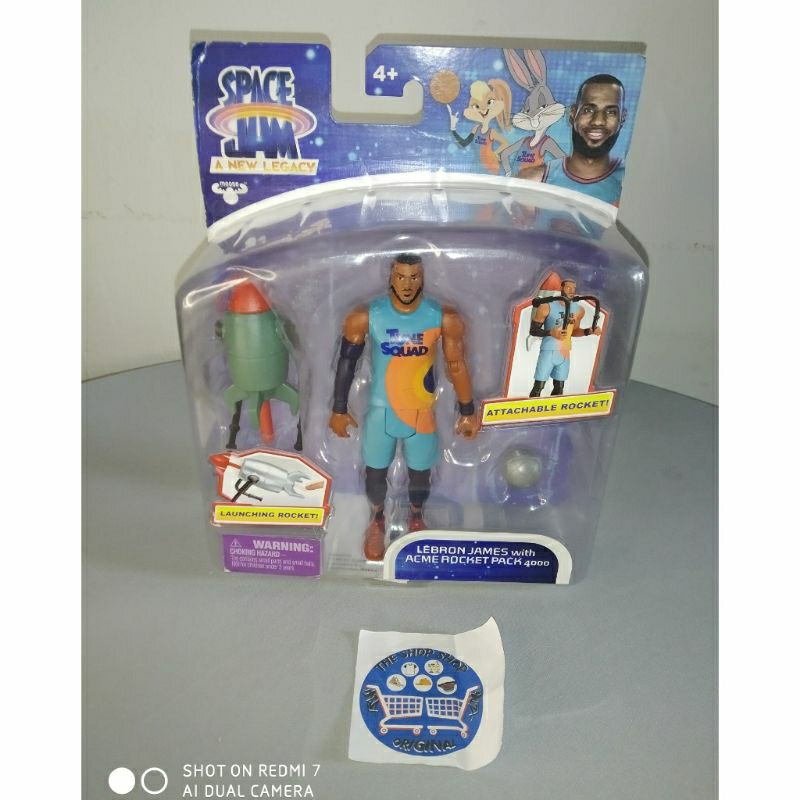 Jual Space Jam 5" LeBron James Baller Action Figure with ACME Rocket ...