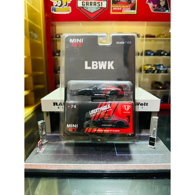 Jual Mini GT No 74 LB Works Nissan GTR R35 Advan Japan Exclusive LBWK Store Edition | Shopee ...