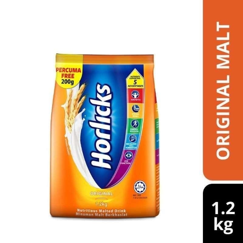 Jual SUSU HORLICKS ORIGINAL MALAYSIA 1,2KG | Shopee Indonesia