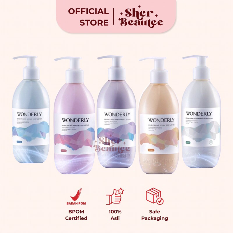 Jual Wonderly Brightening Serum Body Lotion All Varian 300ml | Shopee ...
