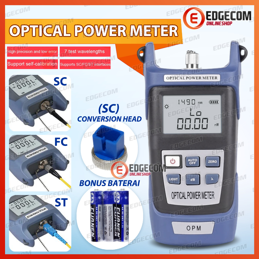 Jual Fiber Optic Optical Power Meter Cable Tester ( OPM ) | Shopee ...