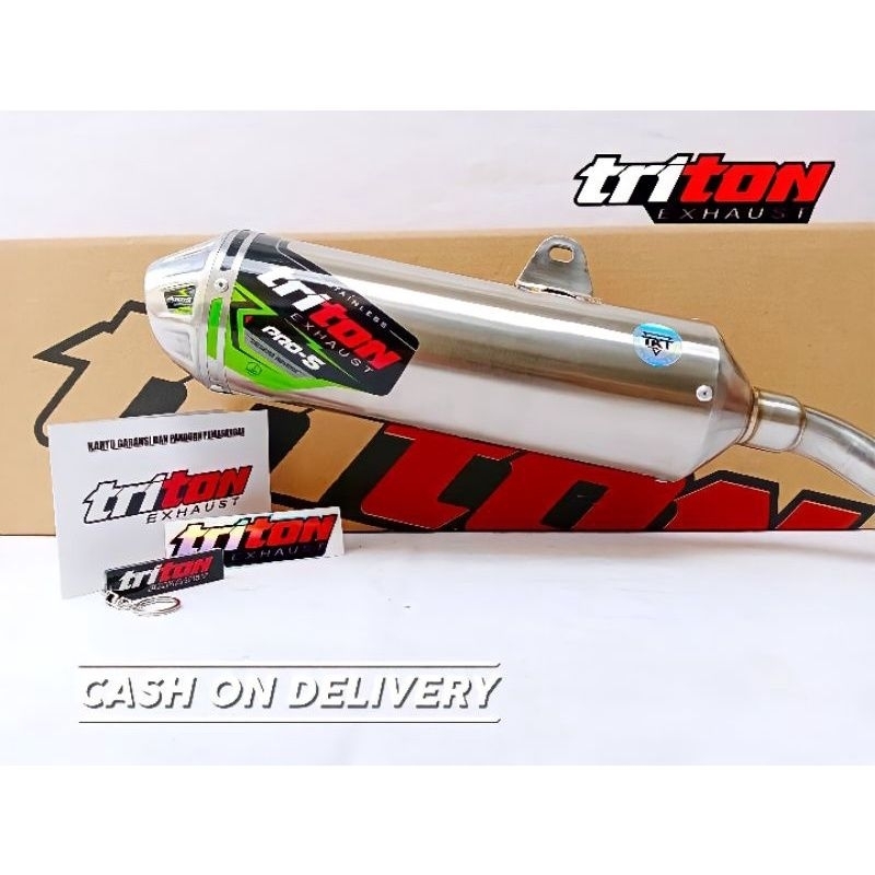 Jual Knalpot Honda CRF, KLX, D-TRACKER,WR155 Original TRITON Exhaust ...