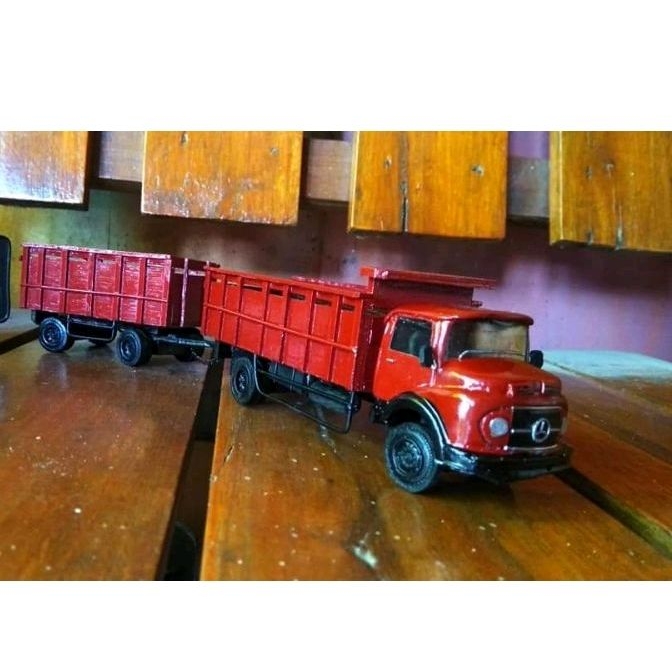 Jual Miniatur truk Mercy Bagong gandengan | Shopee Indonesia