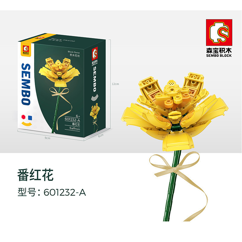 Jual SEMBO Nano Block Building Blocks Flowers DIY Bunga Mainan Balok ...