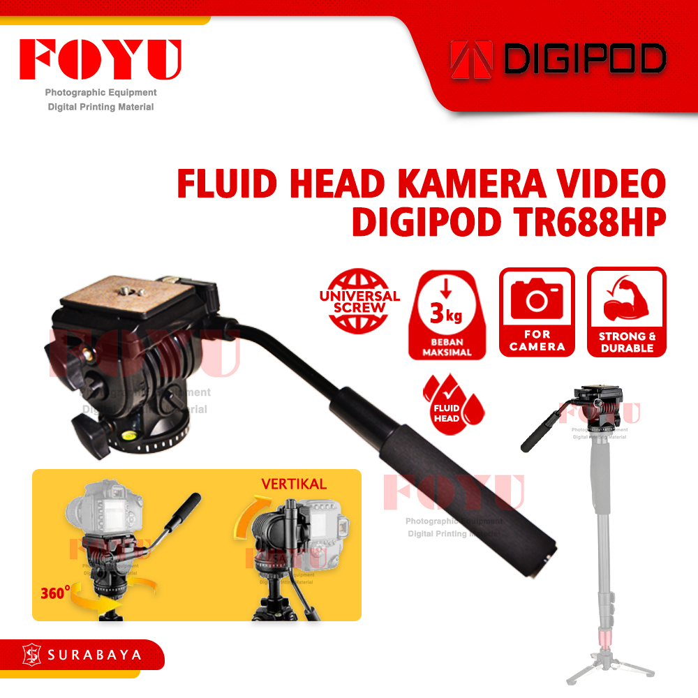 Jual Fluidhead Kamera Video Digipod TR688HP | Shopee Indonesia