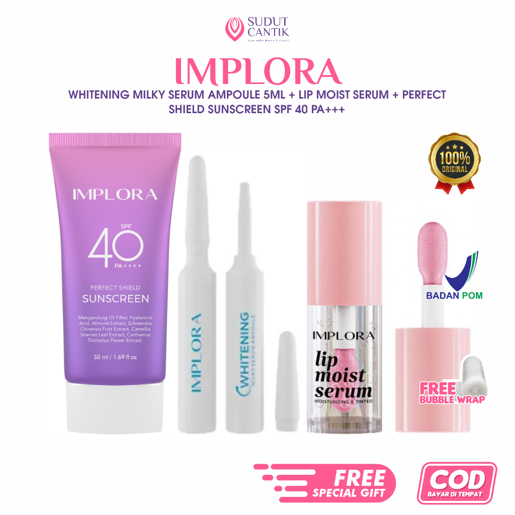 Jual Sudut Cantik - IMPLORA Perfect Shield Sunscreen SPF 40 PA ...