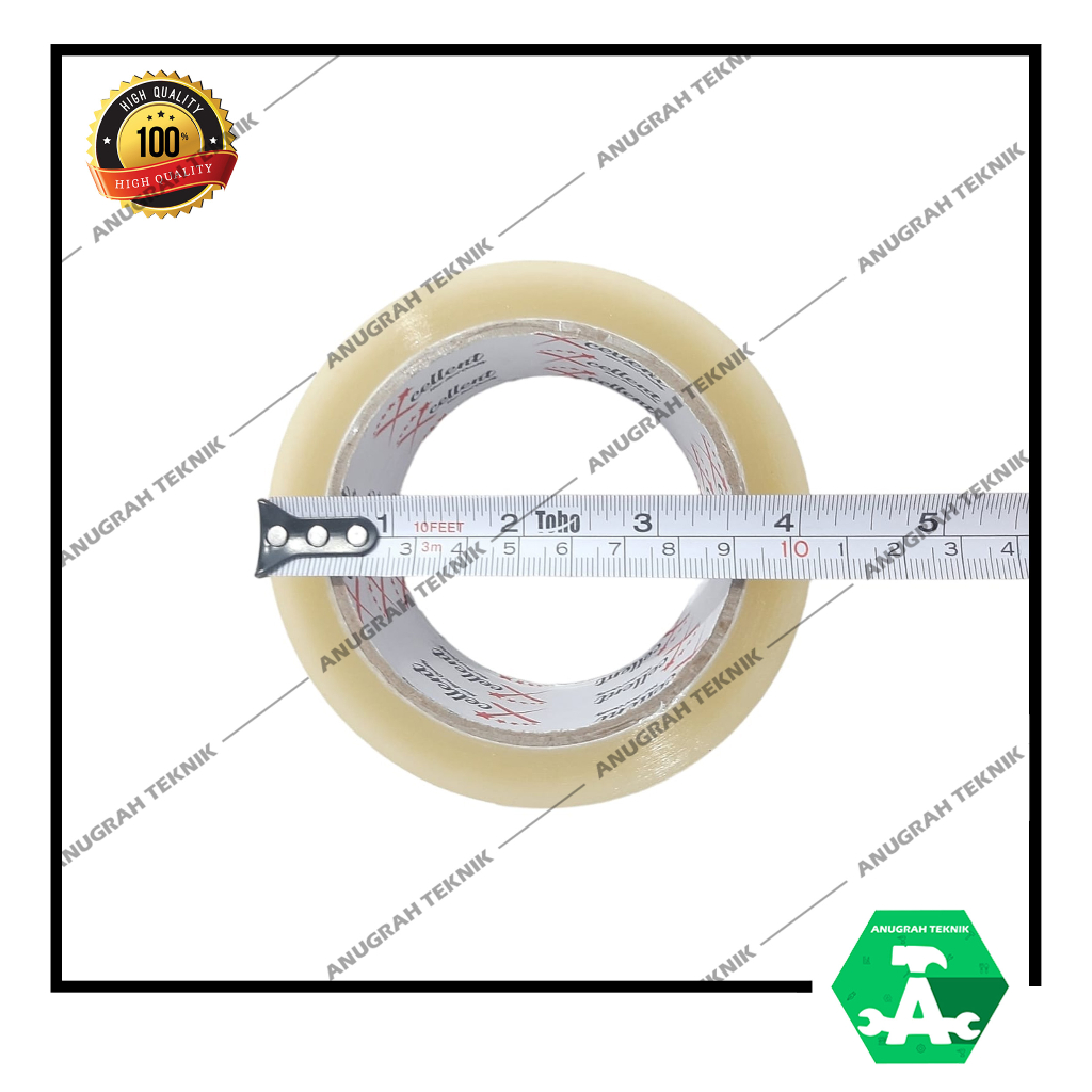 Jual LAKBAN BENING 2 INCH 100 YARD x 45 MM BERKUALITAS, MURAH DAN SUPER KUAT | Shopee Indonesia