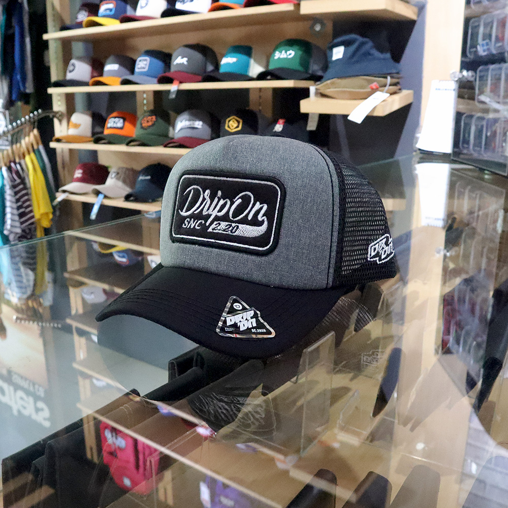 Jual DRIP'ON TOPI TRUCKER HAT CAPS TRIANGLE TOPI PRIA JARING GREY ...