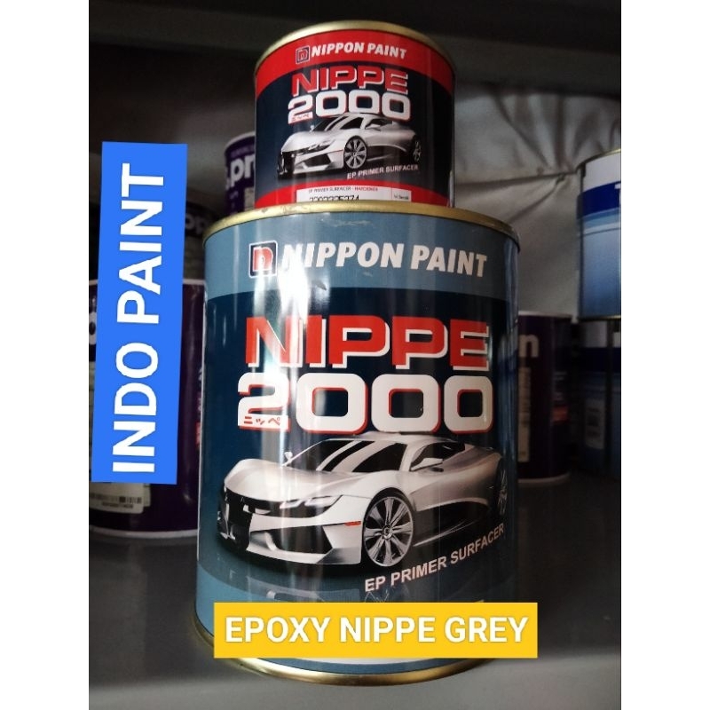 Jual INDO PAINT:CAT DUCO EPOXY NIPPE 2000 + HARDENER GREY 1 KG | Shopee ...