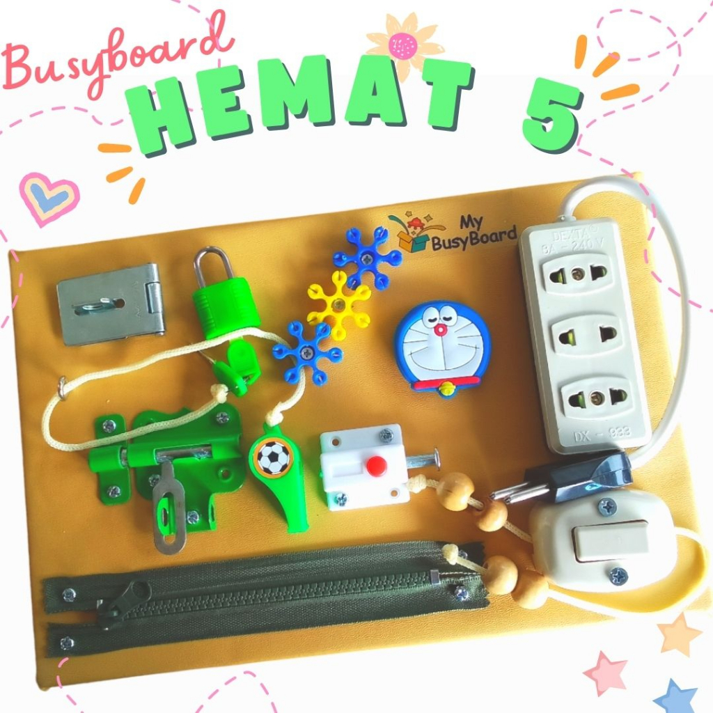 Jual Busy board size 20x30cm / Papan Main Edukatif / Mainan Edukasi ...