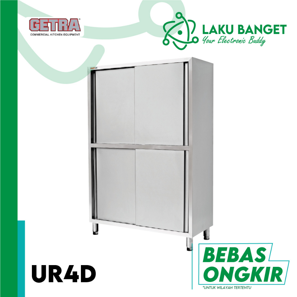 Jual Getra UR4D / UR 4D upright cabinet 4 sliding door | Shopee Indonesia
