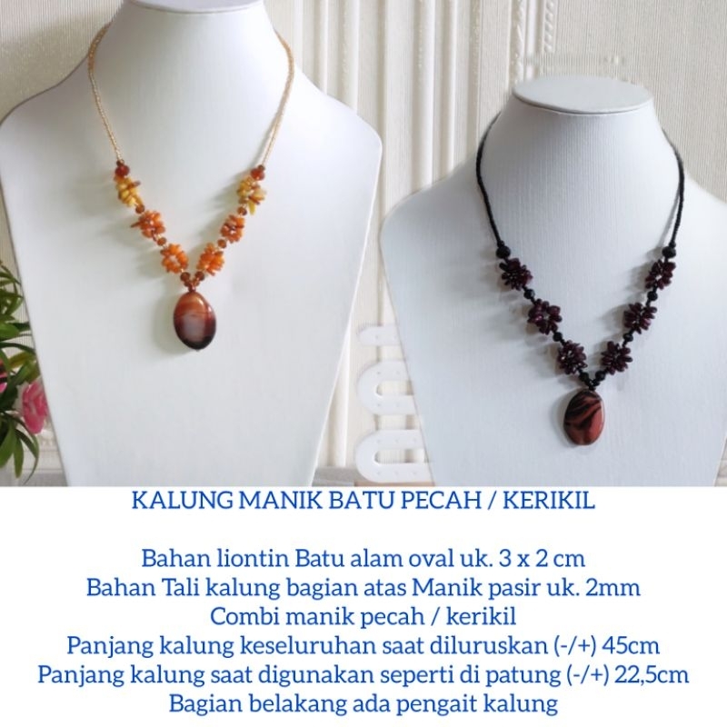 Jual Kalung manik / kalung dayak / kalung manik dayak / kalung manik ...