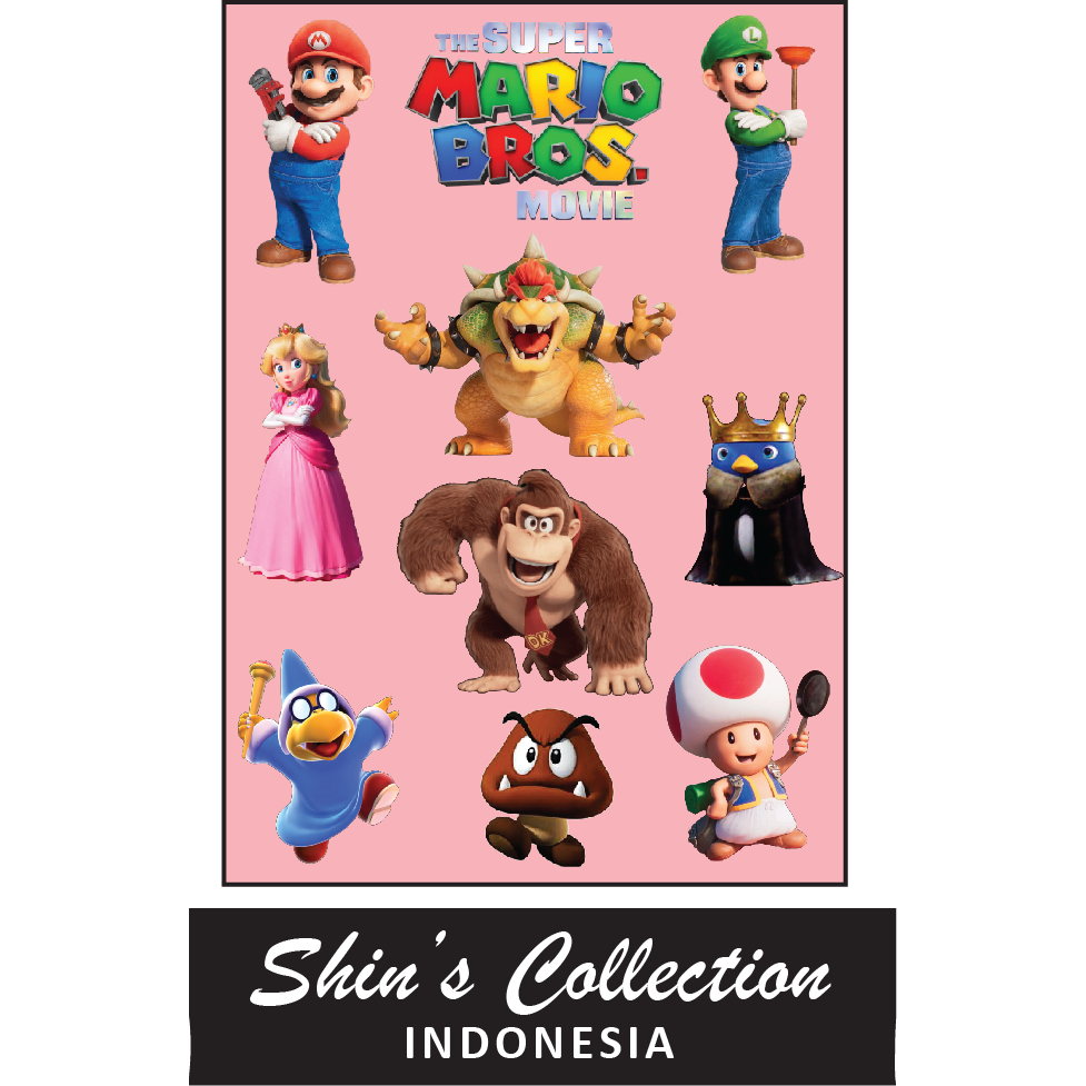 Jual Sticker stiker murah anti air Super mario bros movie 1 pc | Shopee ...