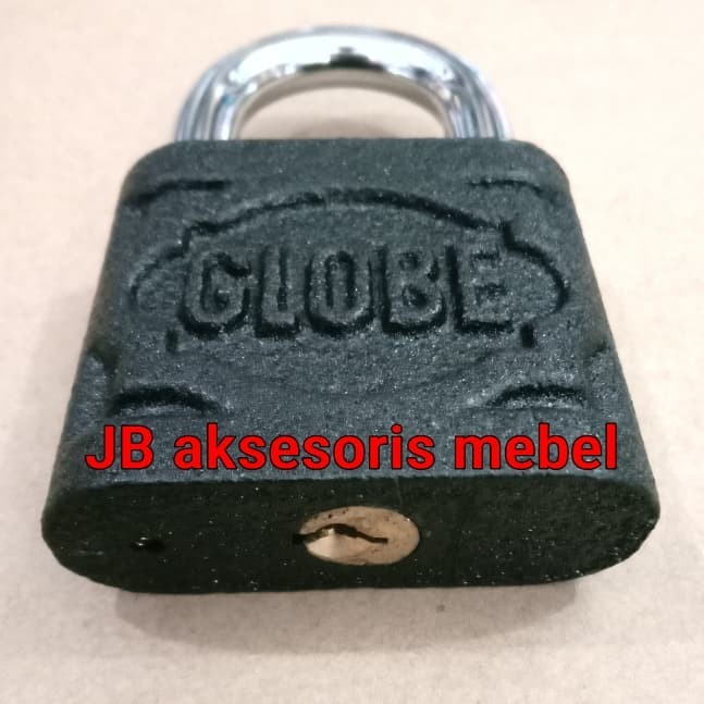 Jual GEMBOK HITAM KUNINGAN 30 mm GLOBE / GEMBOK PAGAR TOKO 3 cm ...
