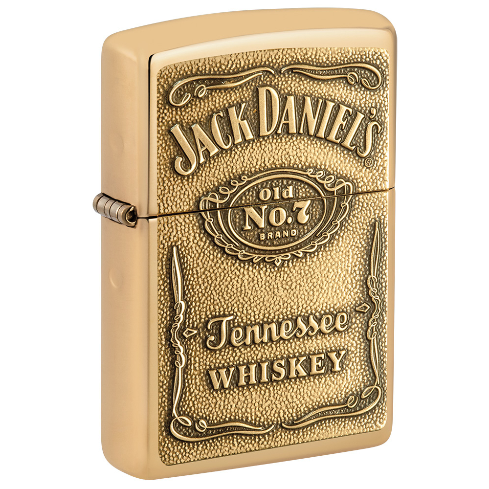 Jual Zippo Jack Daniel's High Polish Brass Original Windproof Lighter ...
