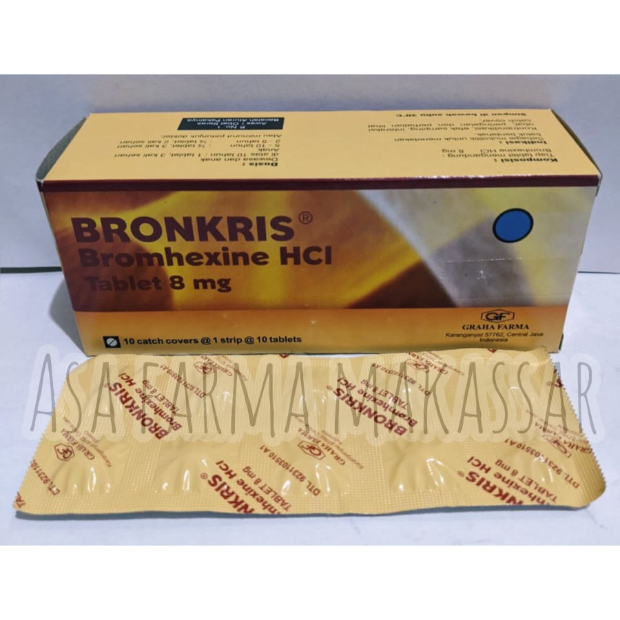 Jual Obat Batuk Berdahak BRONKRIS tab 10s | Shopee Indonesia