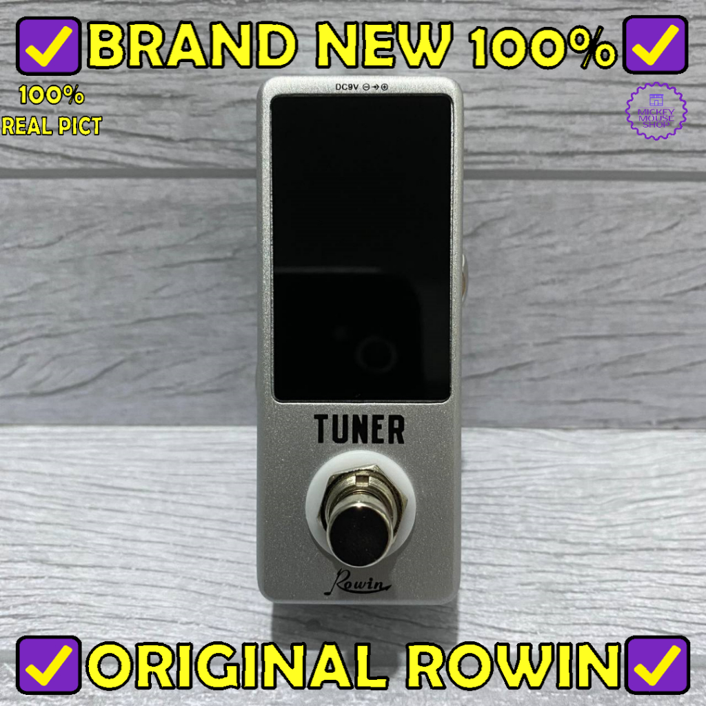 Jual Efek Gitar Rowin Precision Tuner LED Chromatic Tuning Pedal Bass ...