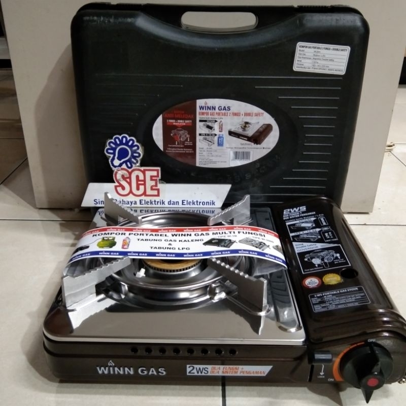 Jual SCE KOMPOR GAS PORTABEL WINN GAS 2 WS NEW MURAH | Shopee Indonesia