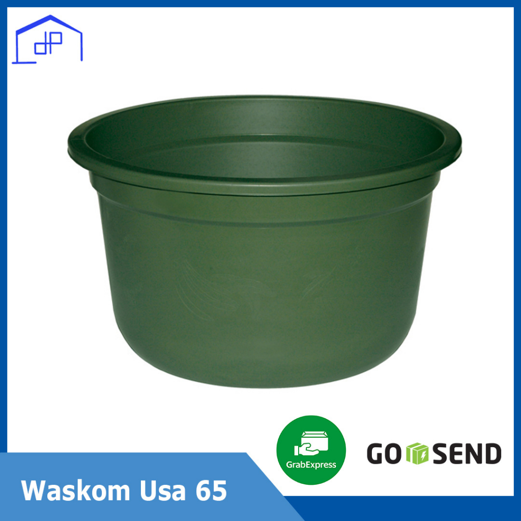 Jual Baskom Jumbo - Baskom Plastik Serbaguna - Waskom Usa 65 Hijau ...