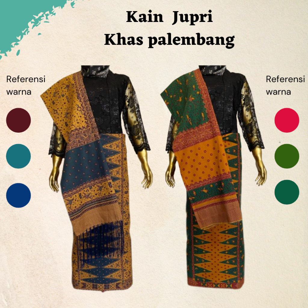 Jual Tina Songket - Kain Jupri Khas Palembang Berbagai Macam Warna Dan ...