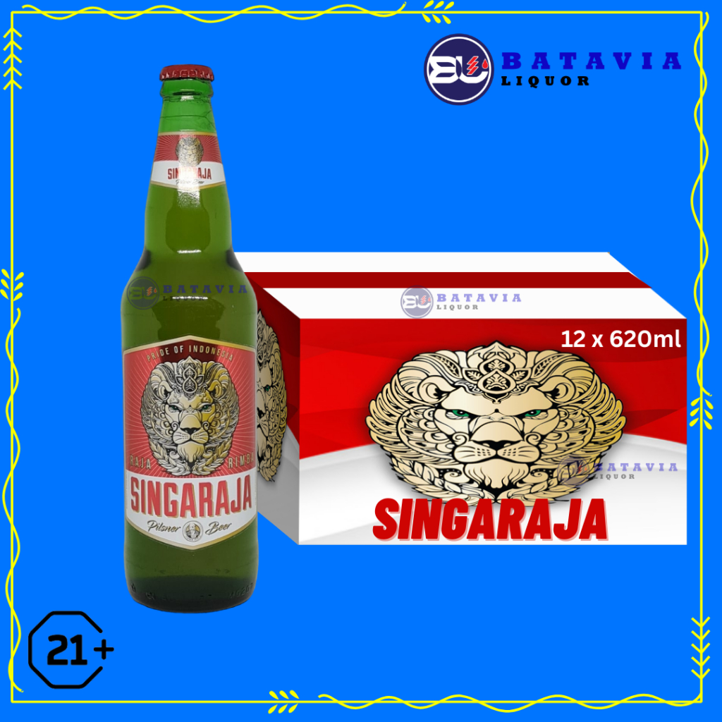 Jual Singaraja Pilsener Beer 620ml 12 Botol | Shopee Indonesia