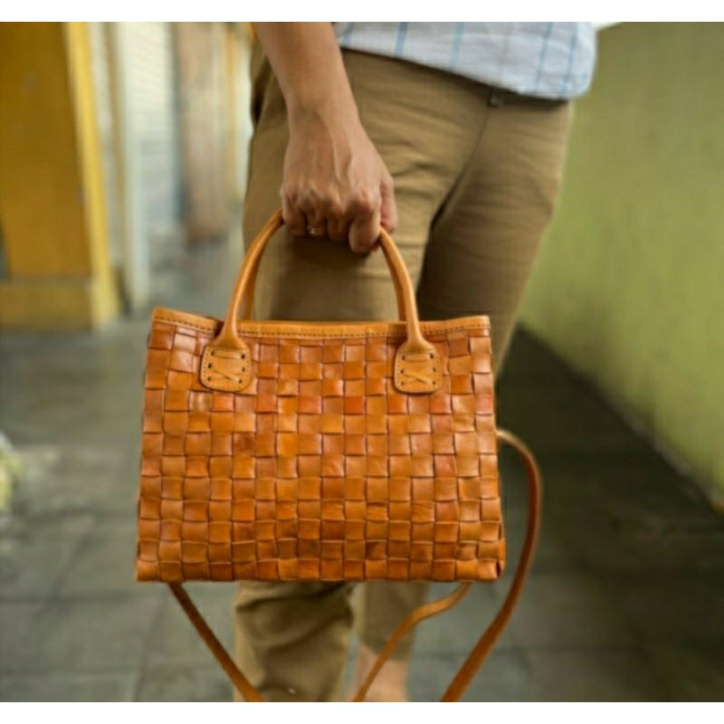 Jual Tas Wb Anyam Kulit Sapi Asli | Shopee Indonesia