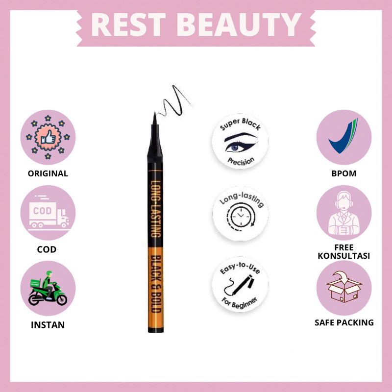 Jual SALSA - Bold Eyeliner Super Black & Waterproof Pen Eyeliner ...