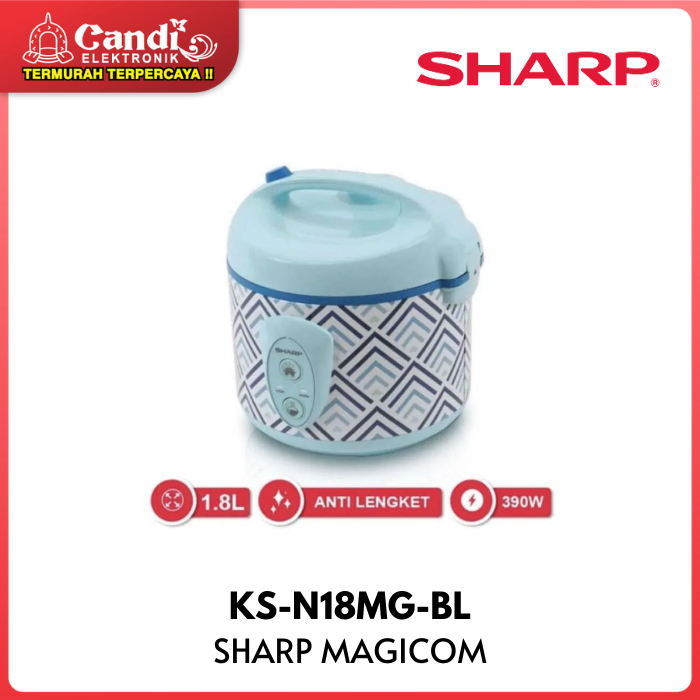 Jual SHARP Magicom Kapasitas 1,8 Liter KS-N18MG-BL | Shopee Indonesia