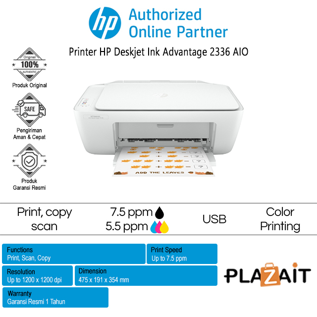 Jual Printer HP Deskjet Ink Advantage 2336 All-in-One | Shopee Indonesia