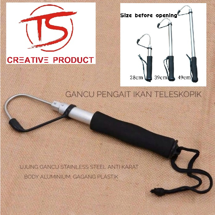 Jual Gancu ikan telekopik Pengait Ikan Teleskopik alat kait ikan ALAT ...