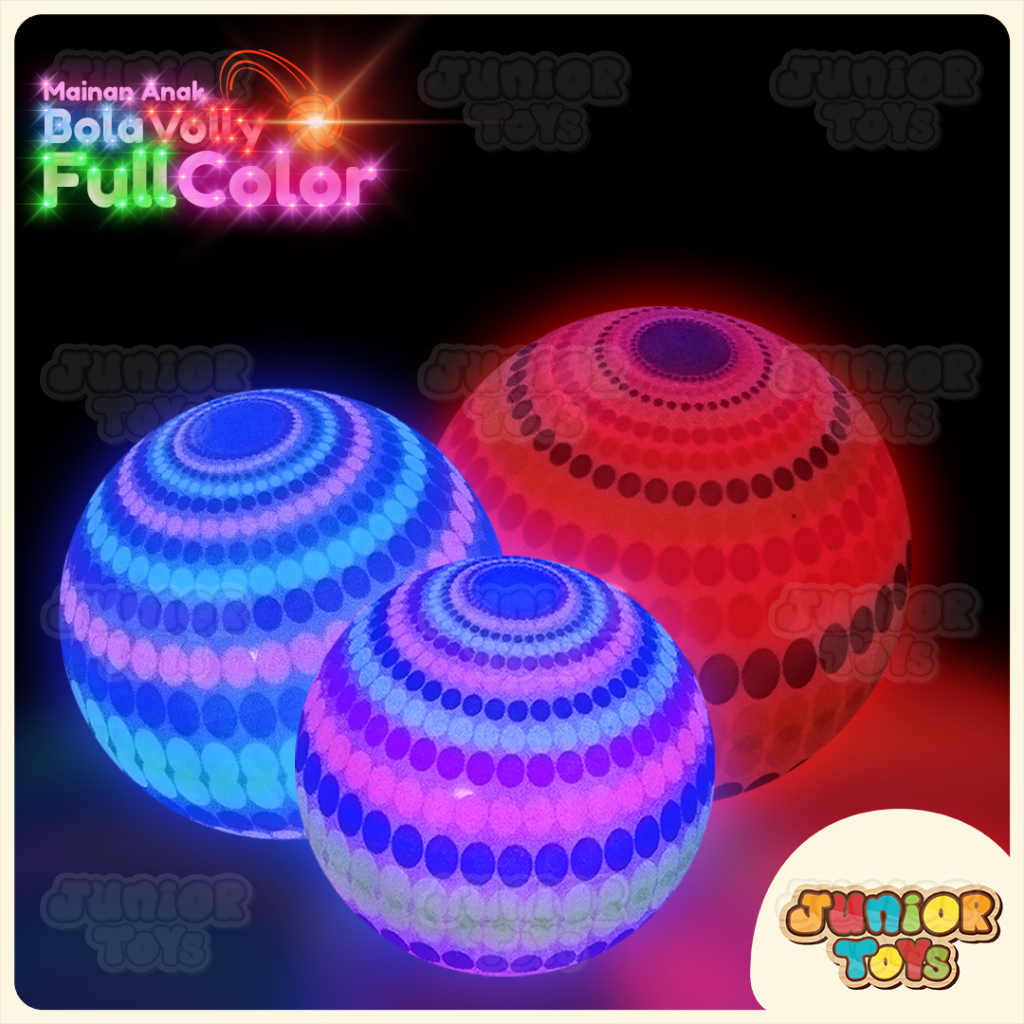 Jual Mainan Anak Bola Karet Lampu LED Warna Warni | Shopee Indonesia