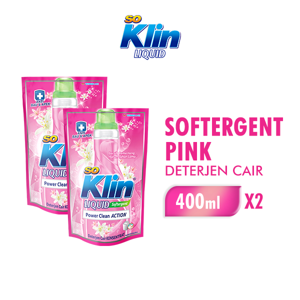 Jual So Klin Liquid Softener Deterjen 2 x 400 ml | Shopee Indonesia